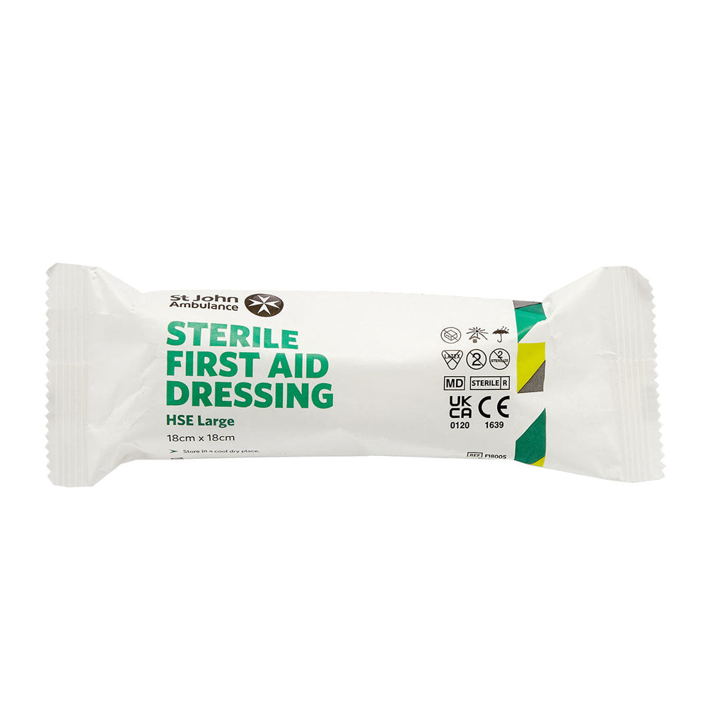 St John Ambulance Large HSE First Aid Dressing 18 x 18cm - St John ...