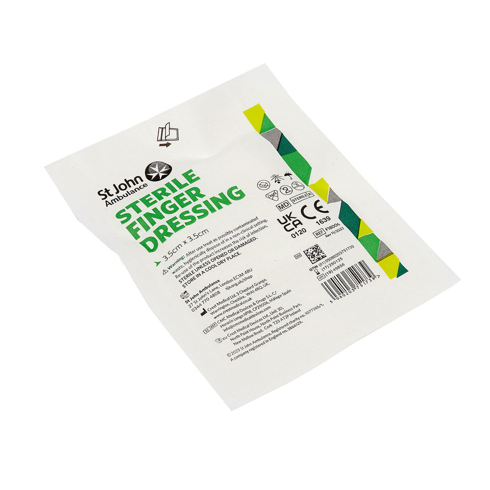 St John Ambulance Finger Dressing 3.5 x 3.5cm - St John Ambulance