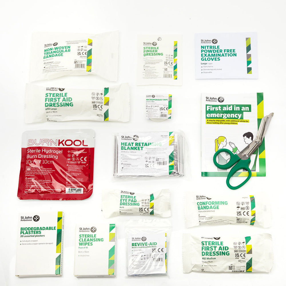 St John Ambulance Medium Workplace First Aid Kit Grab Bag BS-8599-12019 ...